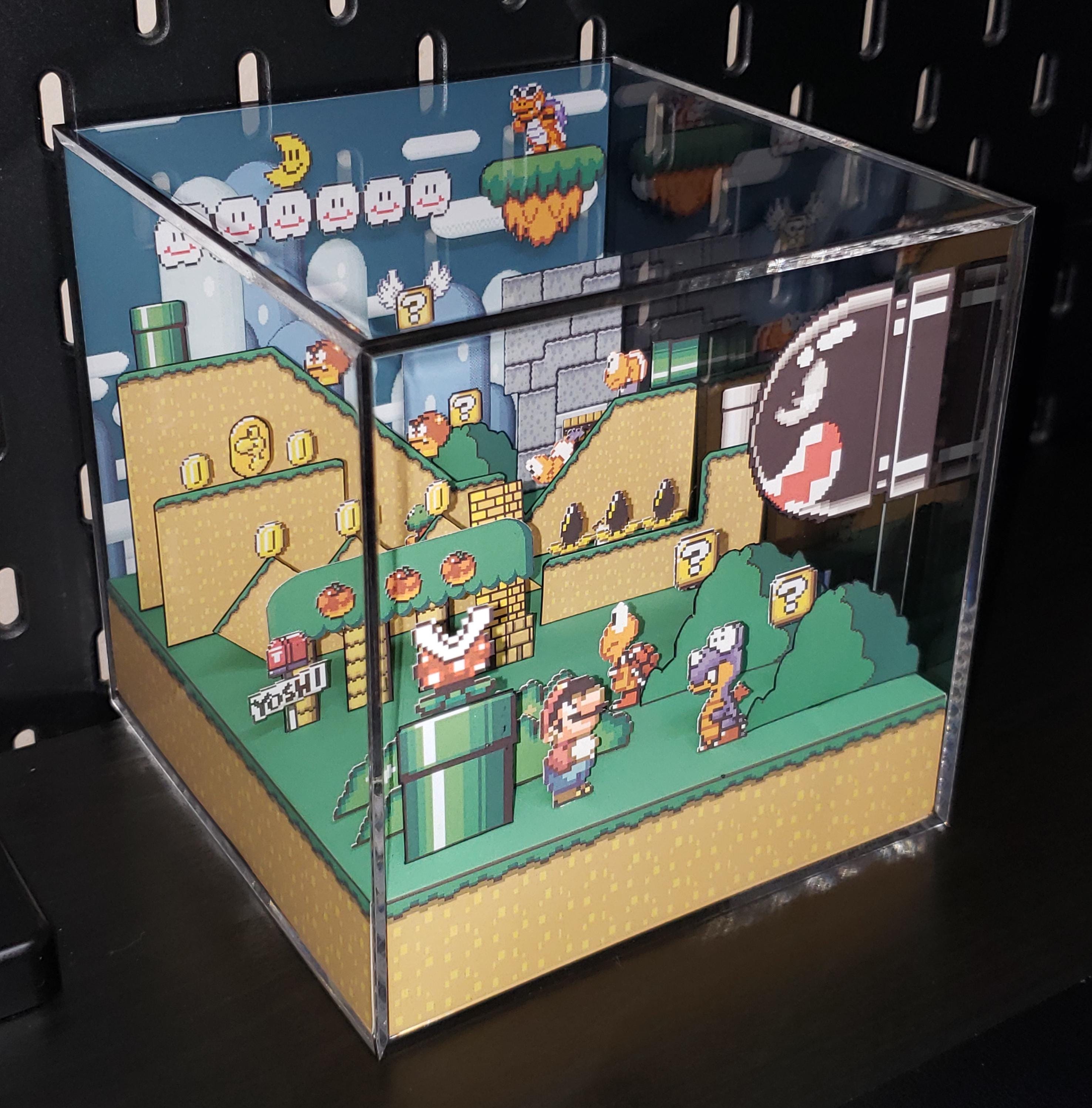 Super Mario World | Diorama | 3D Cube | Pop Art - Etsy