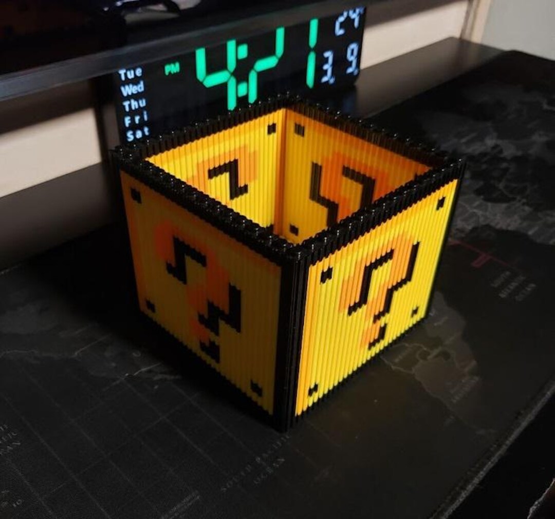 3D Mario Cube | Mystery Block | Pixel Art | Pixel Blocks - Etsy