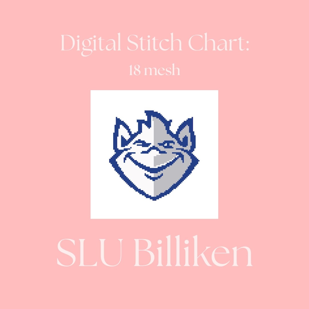 SLU Billikens Inspired Digital Stitch Chart - Downloadable - Etsy
