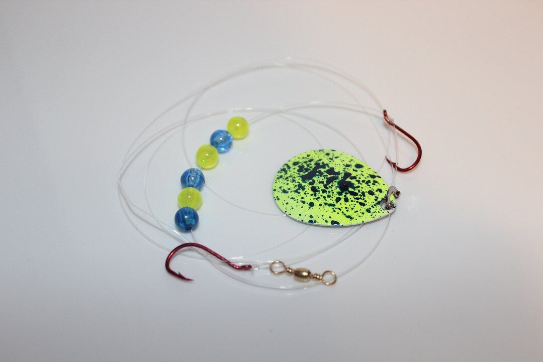 Splattered Blue & Chartreuse Crawler Harness - Etsy