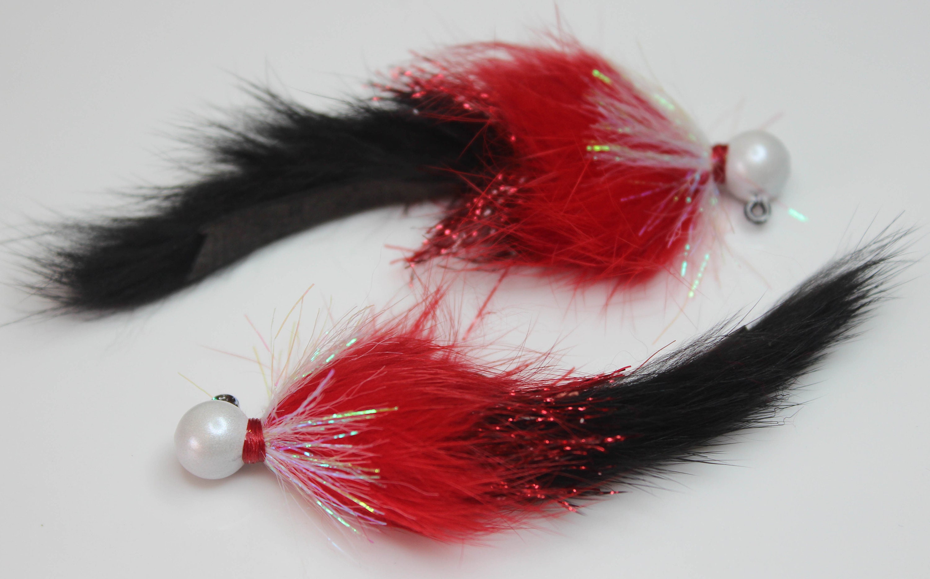 Pearl, Red & Black Steelhead Twitch Jig - Etsy Canada