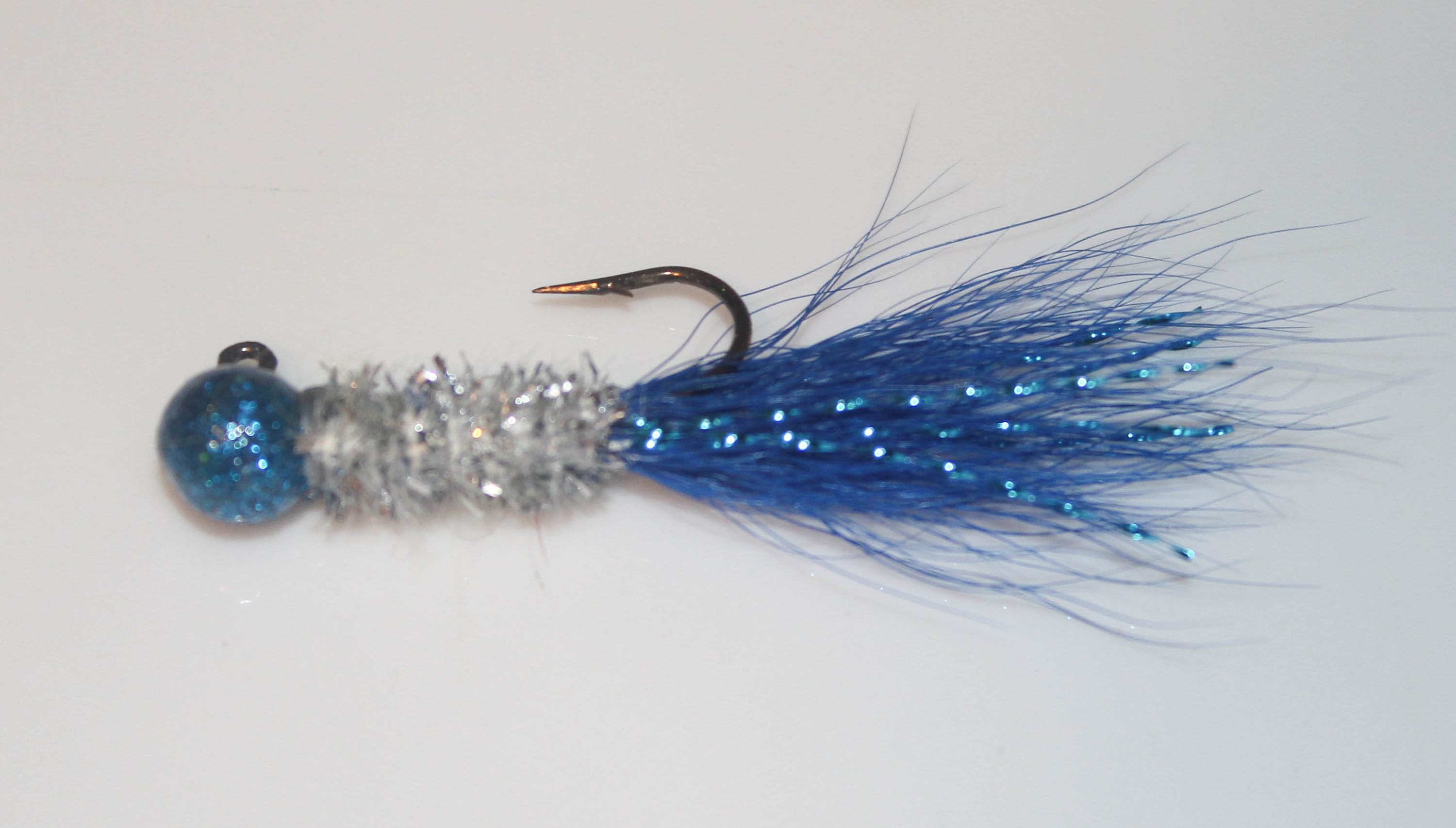 5pk Blue & Silver Bucktail Crappie Jigs - Etsy