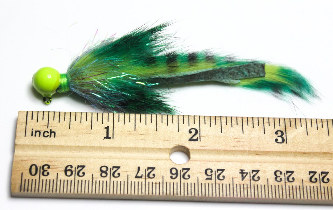 Chartreuse and Blue Rabbit Hair Steelhead Twitch Jig - Etsy