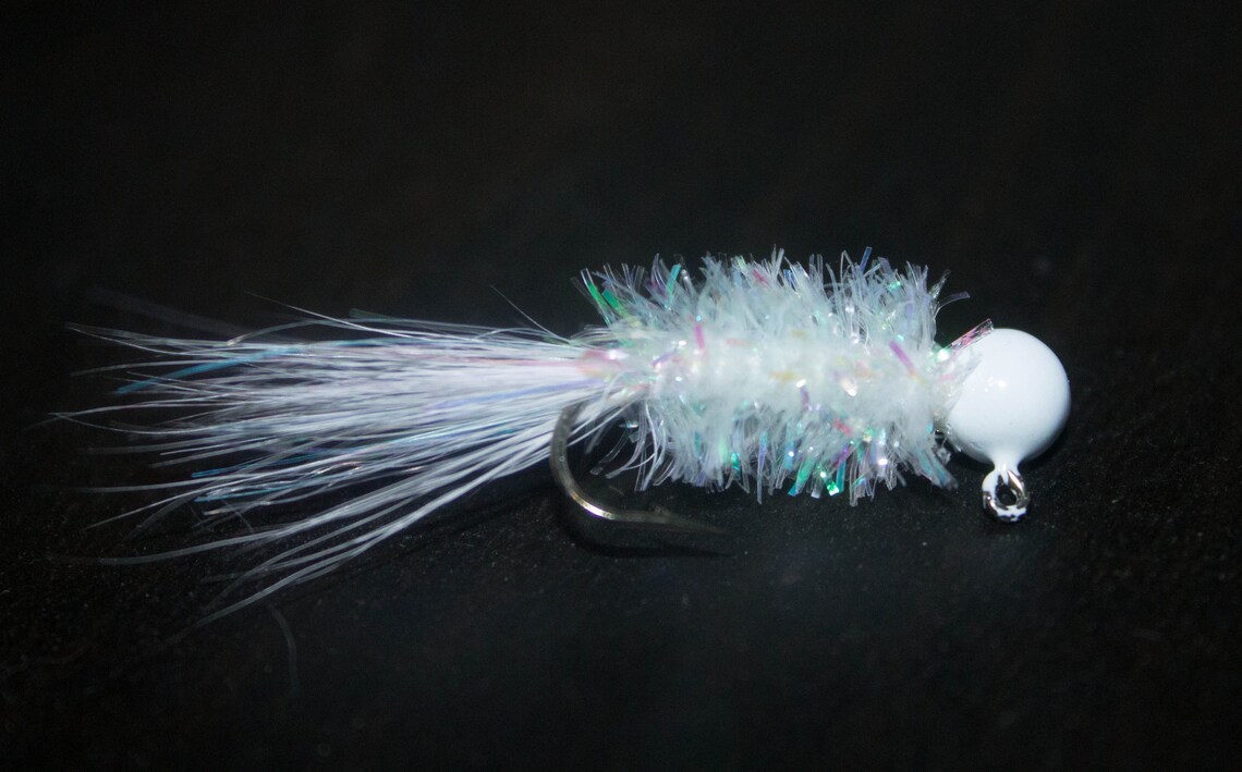 5pk White Bucktail Crappie Jigs - Etsy