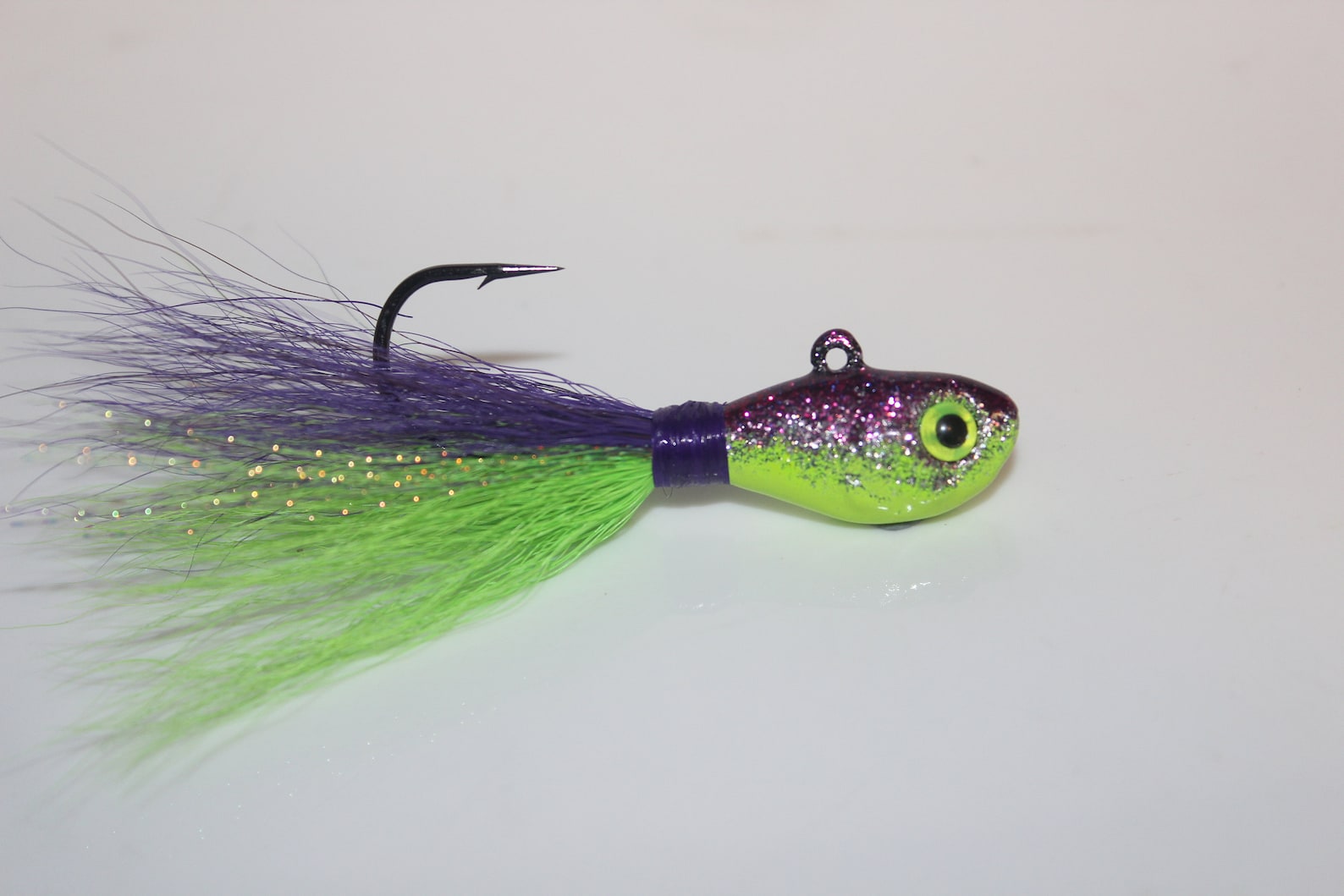 Chartreuse & Purple (pimp Daddy) Ultra Minnow Head Bucktail Jig - Etsy