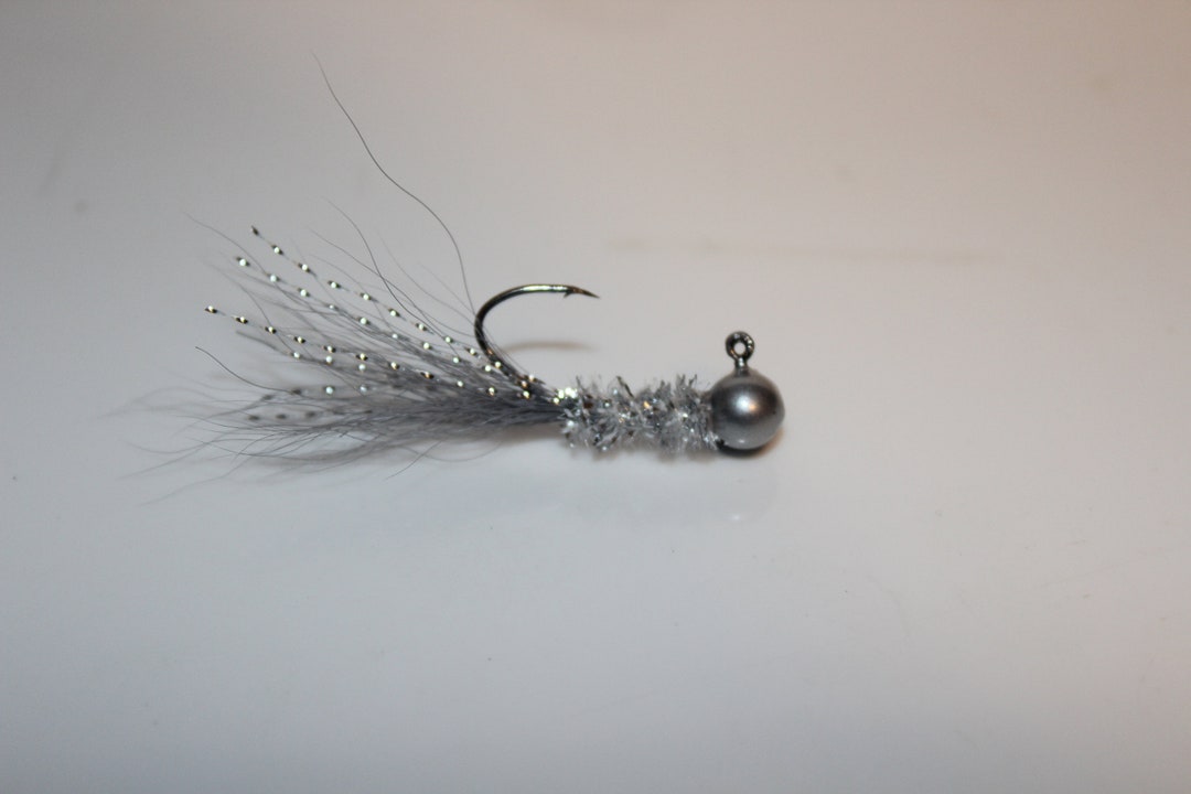 5pk Silver Bucktail Crappie Jigs - Etsy