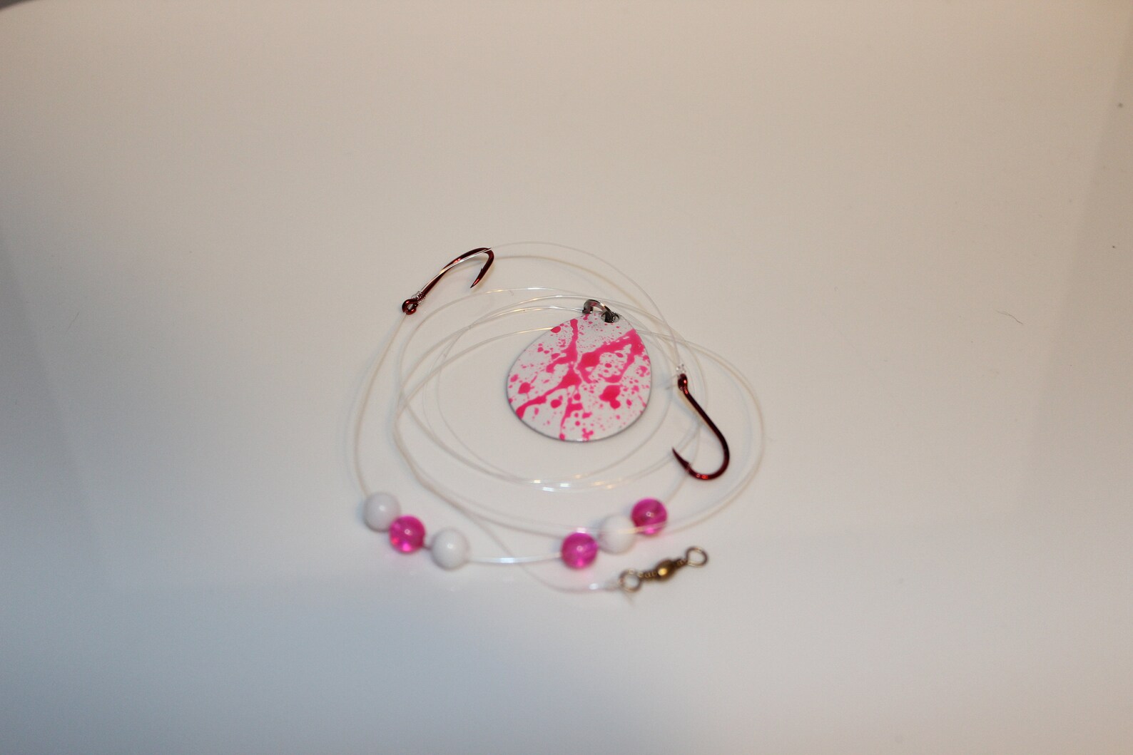 White & Splattered Pink Crawler Harness - Etsy