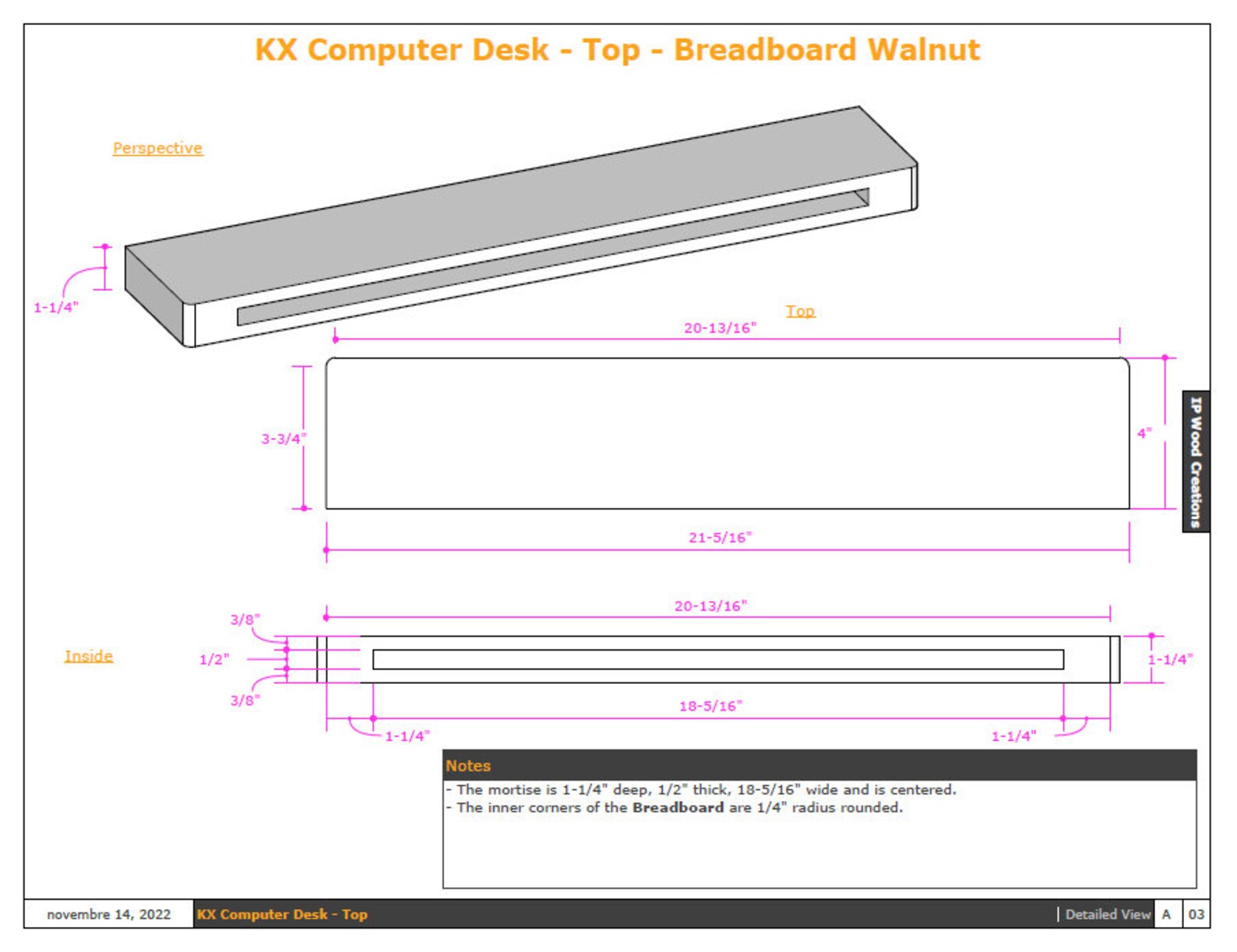 Plans & Build Guide For:kx Computer Desk - Home Office / Gaming Desk ...