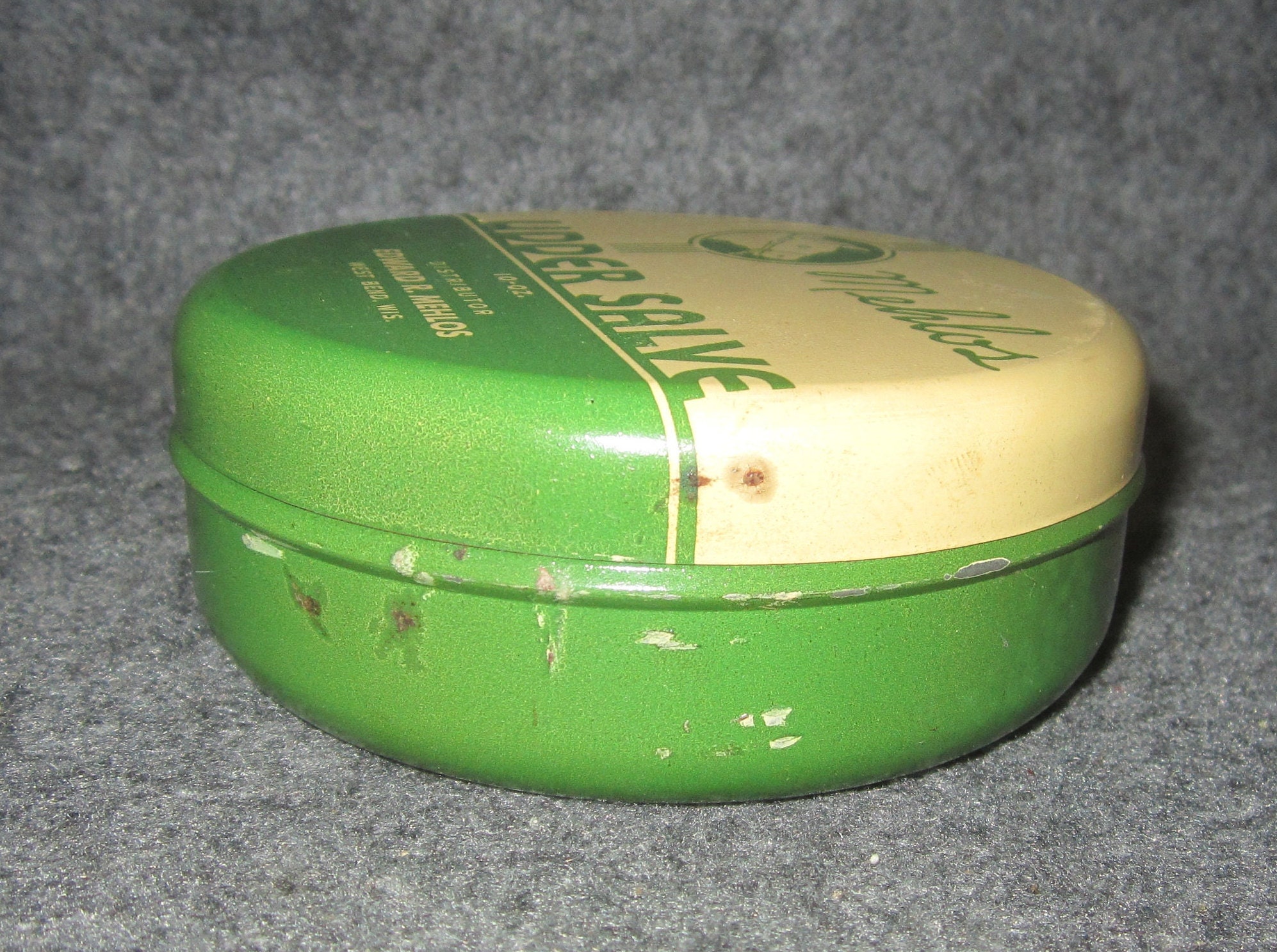 Antique Advertising Veterinary Medicine Tin Edward R. MEHLOS UDDER ...