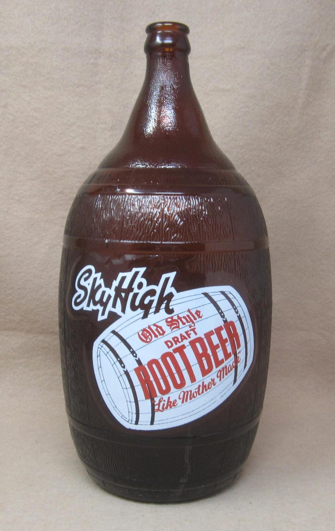 Sky High Old Style Root Beer Soda ACL Bottle 64 Ounce Half Gallon - Etsy