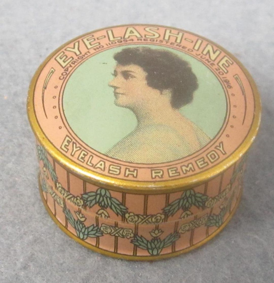 1916 Antique Eye-lash-ine Eyelash Remedy Tin by Dr. F. Fromaneck ...