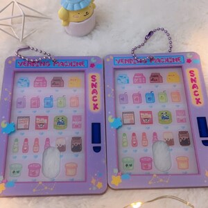 Acrylic Vending Machine Photocard Holder Keychain - Etsy
