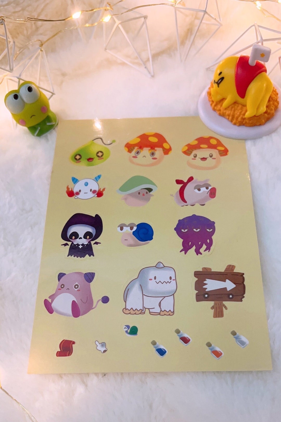 Maplestory Monster Game Sticker Sheet - Etsy