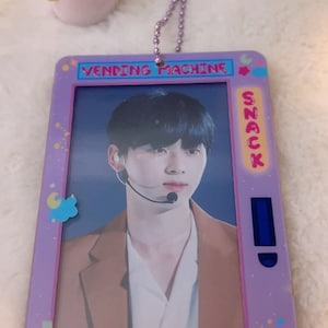 Acrylic Vending Machine Photocard Holder Keychain - Etsy
