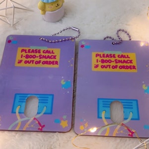 Acrylic Vending Machine Photocard Holder Keychain - Etsy