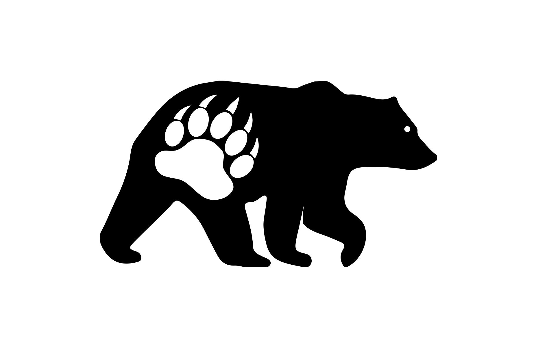 Bear Sticker Paw Print Vinyl Decal Nature Travel Lifestyle - Etsy Canada