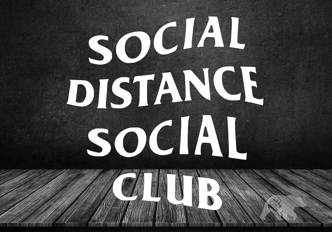 Social Distance Social Club Decal Anti Social Social Club Inspired Car ...