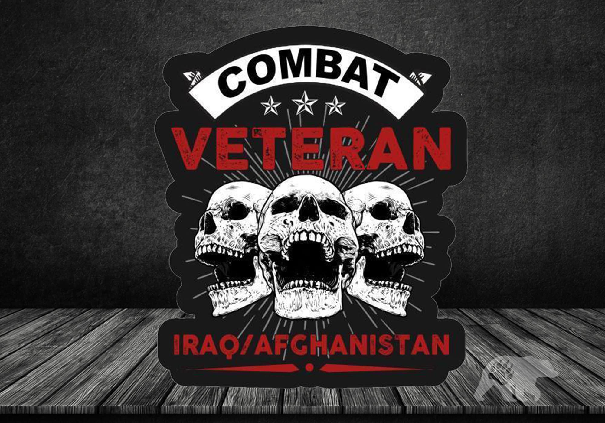 Combat Veteran Military Sticker Iraq Afghanistan War Helmet | Etsy