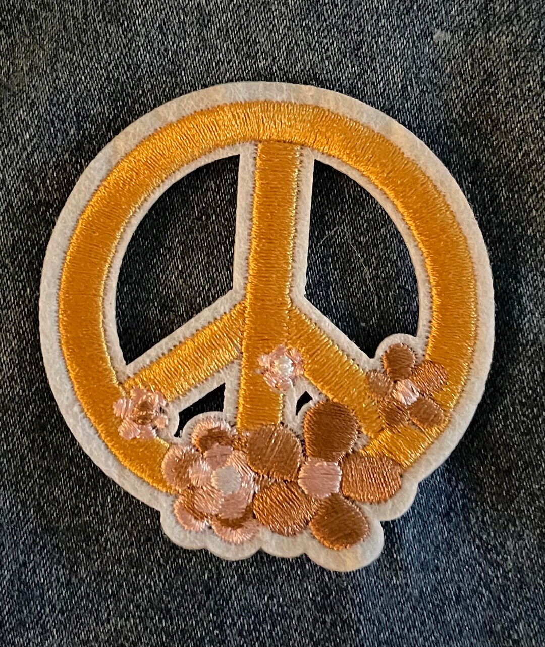Peace Sign Patch hippie Patch Iron on Embroidered Patch - Etsy