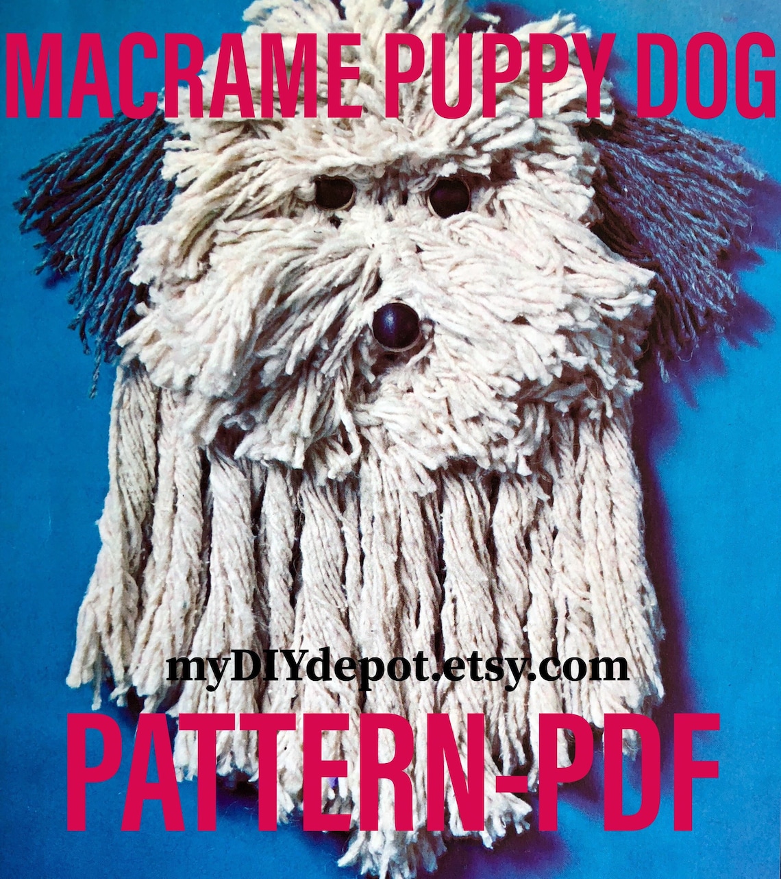 Macrame Puppy Dog Pattern, PDF Only, Free Instruction Book, Immediate ...