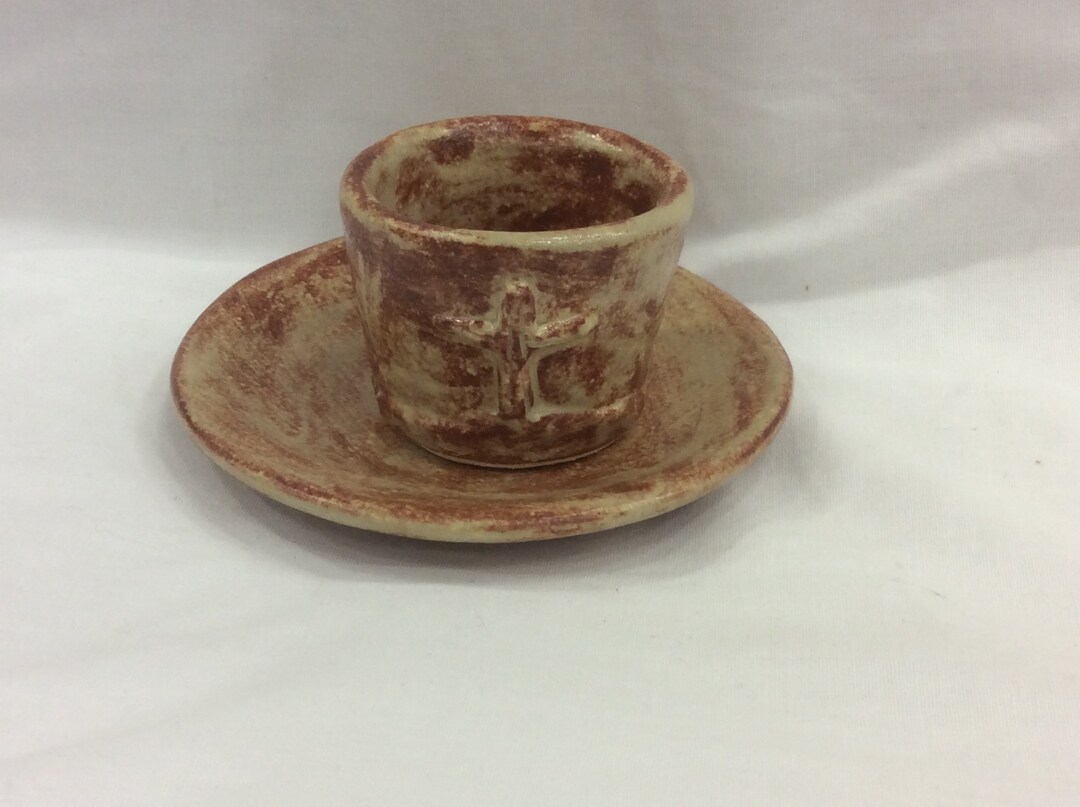 Holy Communion Handmade Pottery Communion Cup Ceramic Communion Plate ...