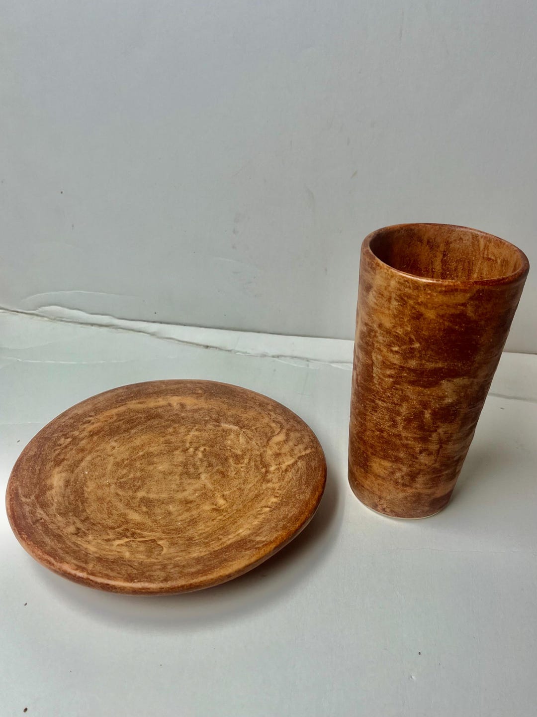 Handmade Pottery Portable Communion Set Earthen Glaze Water Style Cup ...