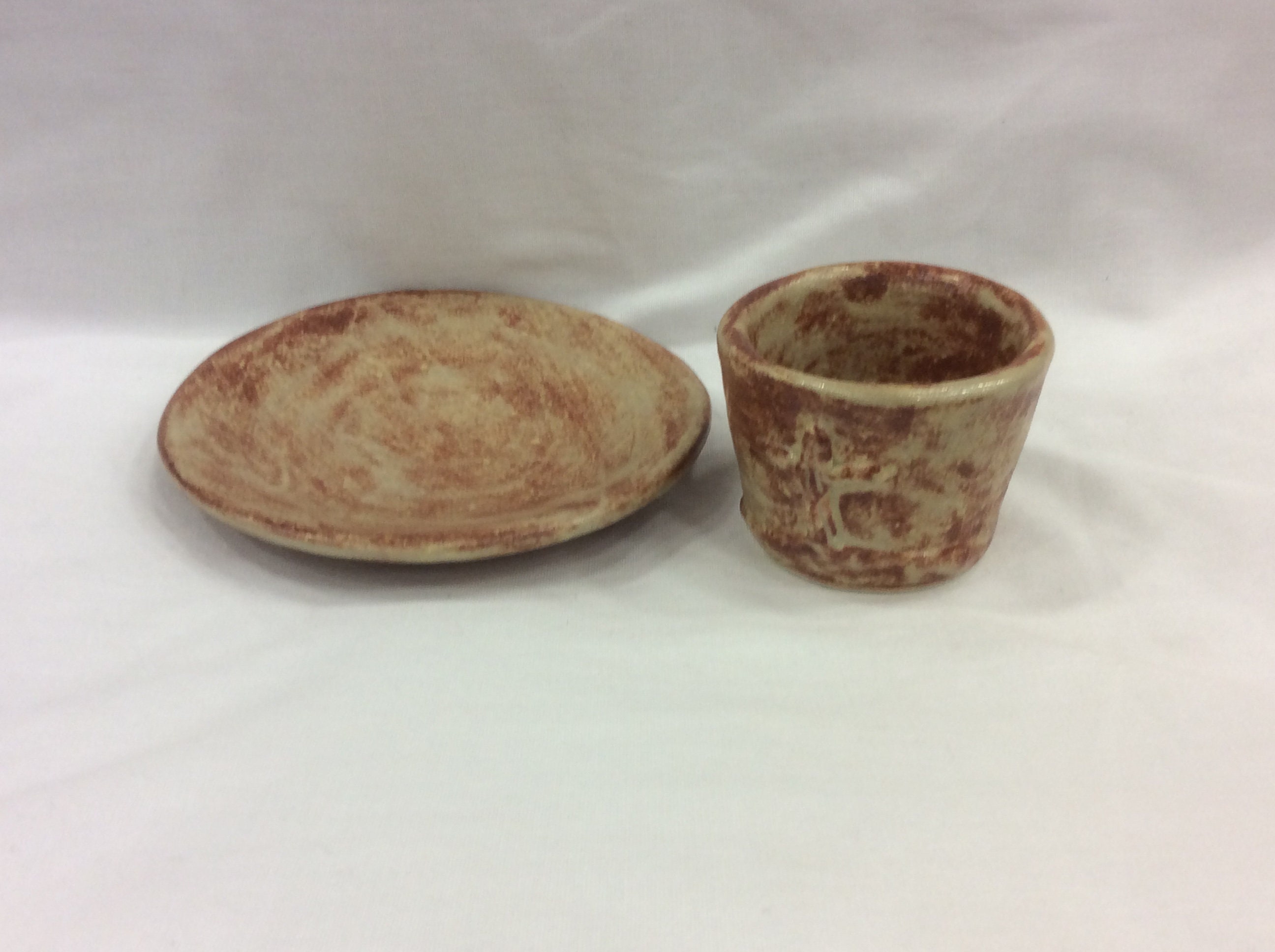 Handmade Pottery Communion Set Holy Communion Cup and Plate Hand Carved ...