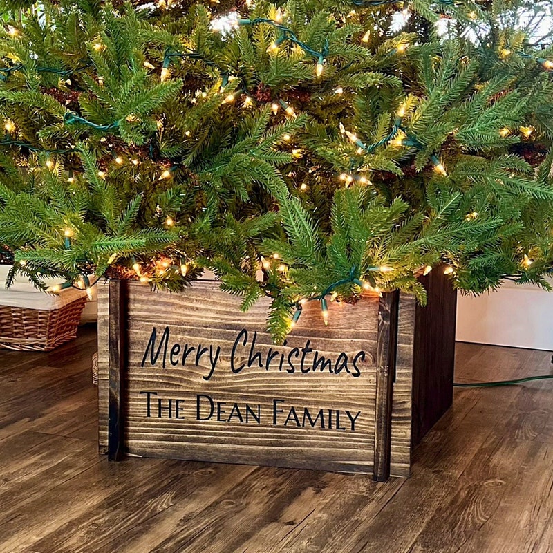 Christmas Tree Box Skirt - Etsy