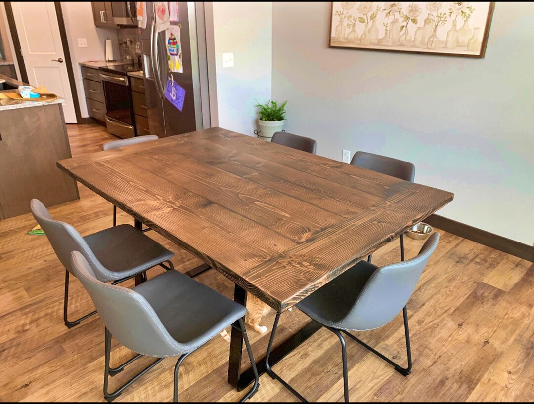 Custom Wood Farm House Dining Table, Rustic Wood Table, Farm Table ...