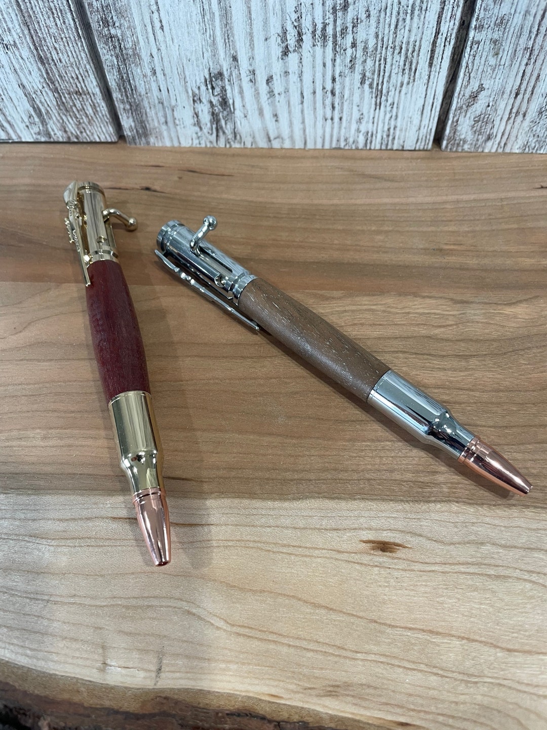 Bolt Action Wood Pen, Hunter, Military Veteran, Retirement, Anniversary ...