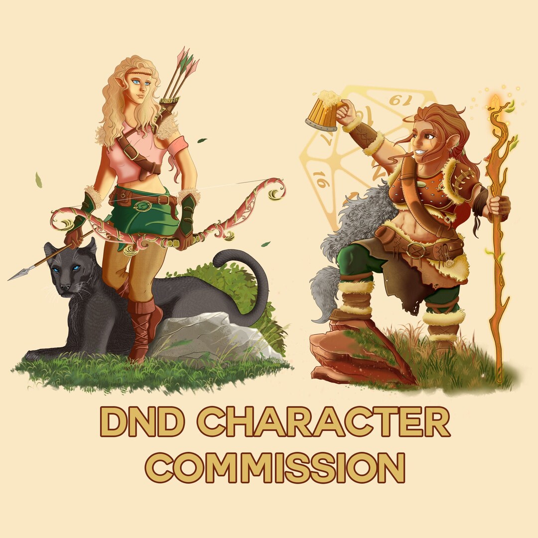 Dnd Character Full Body Commission - Etsy UK
