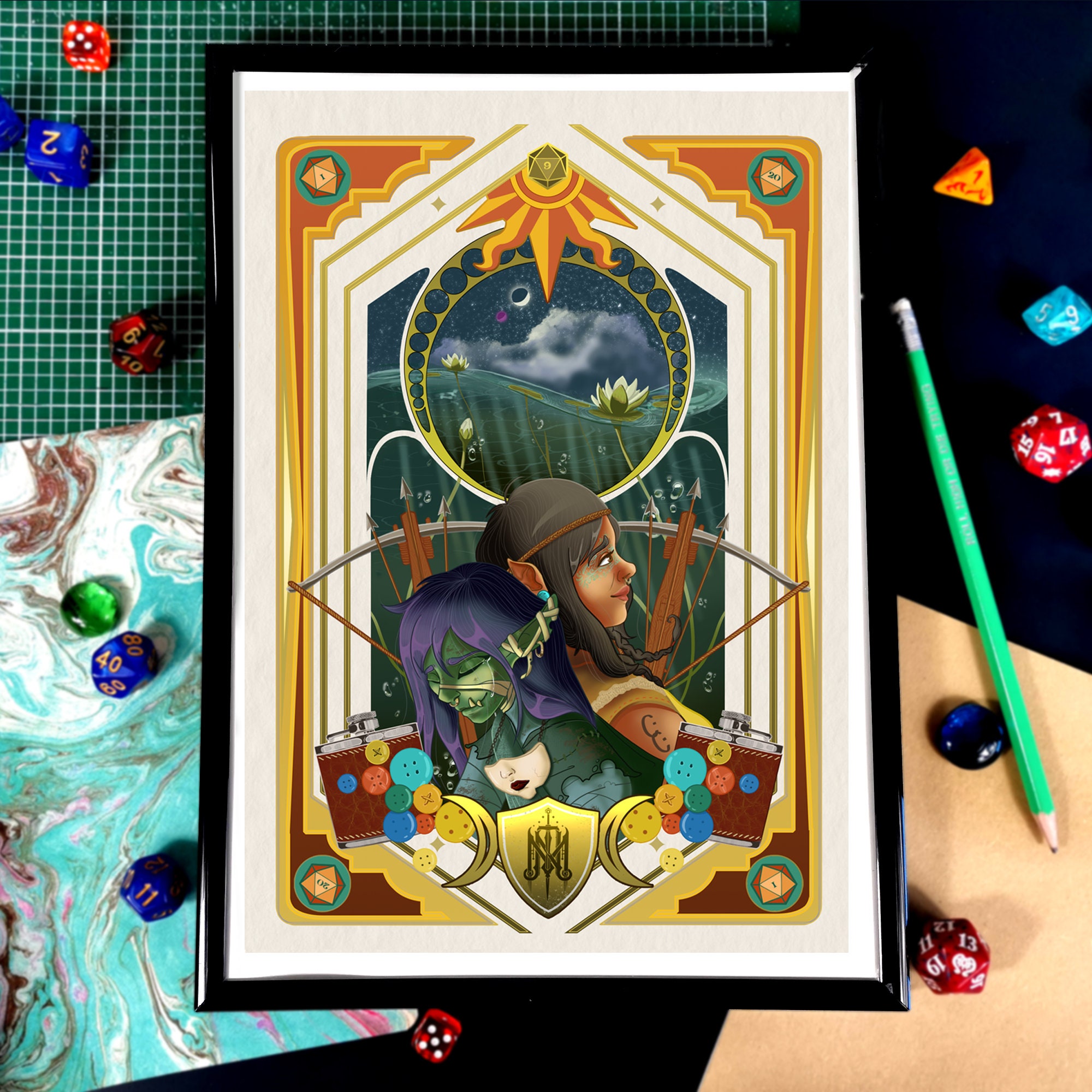 Critical Role Nott/veth Brenatto A5 PRINT - Etsy UK