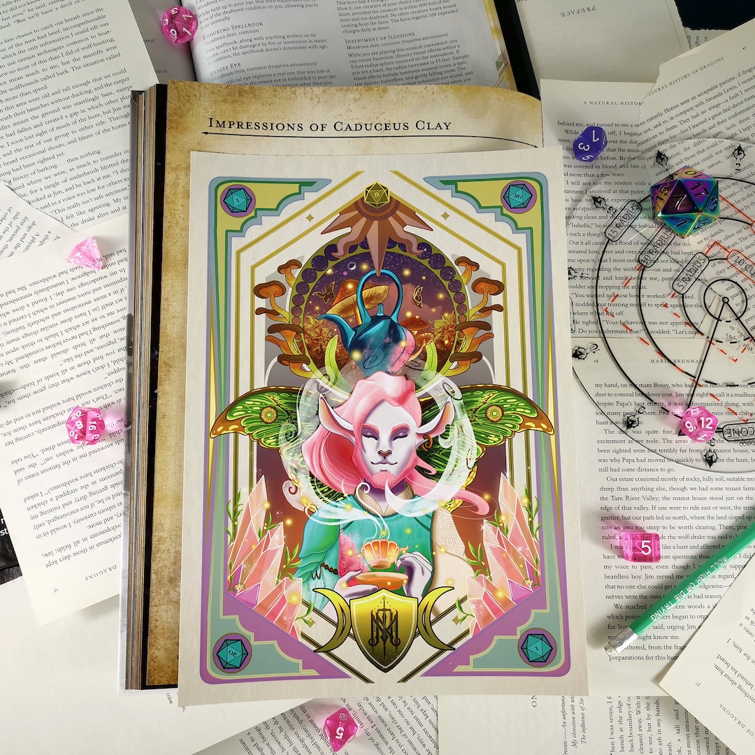Critical Role Caduceus A4 Fanart Print - Etsy UK