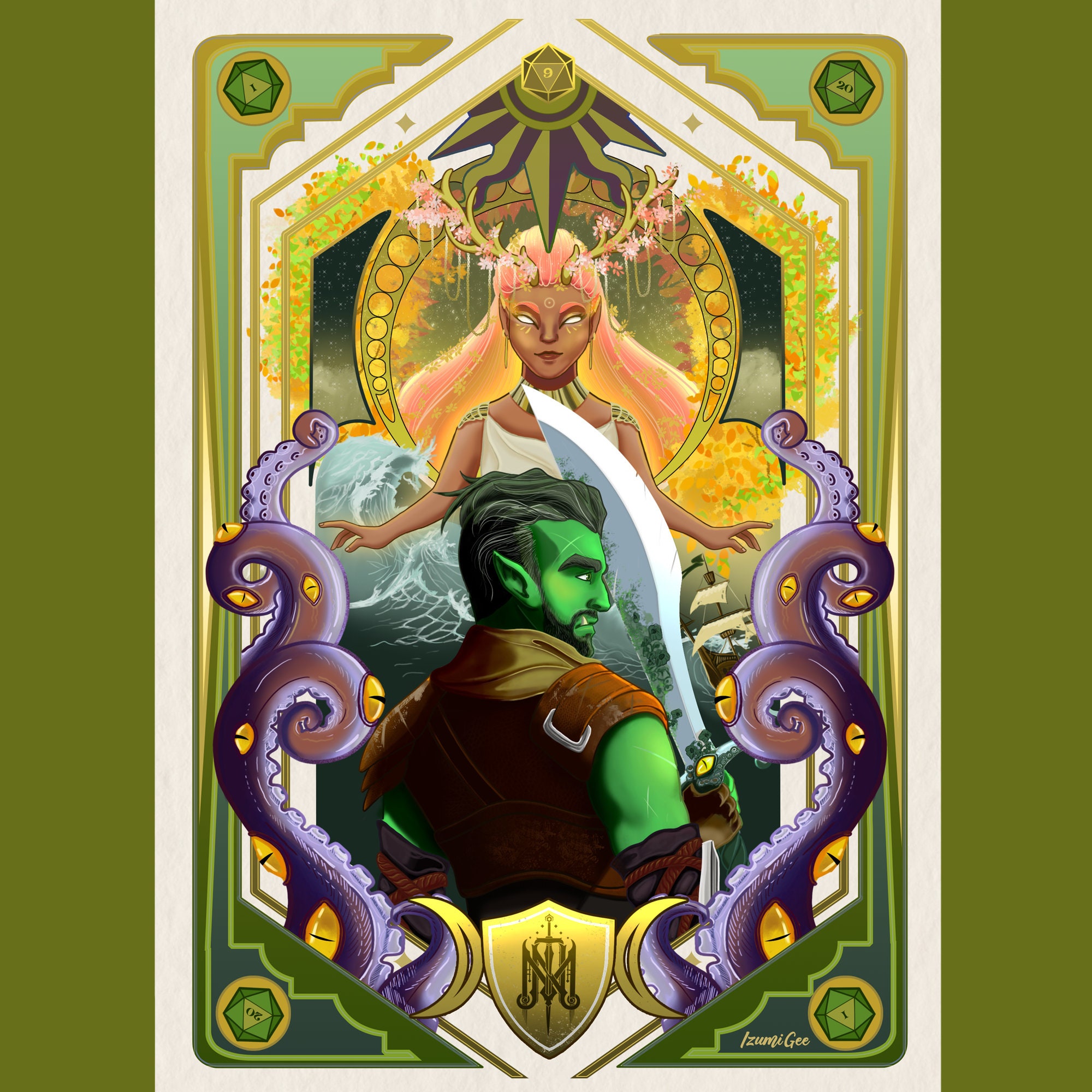 Critical Role Fjord A4 Fanart Print - Etsy UK