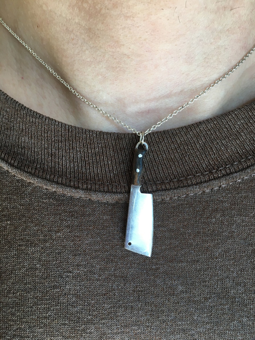 Miniature Meat Cleaver Necklace - Etsy