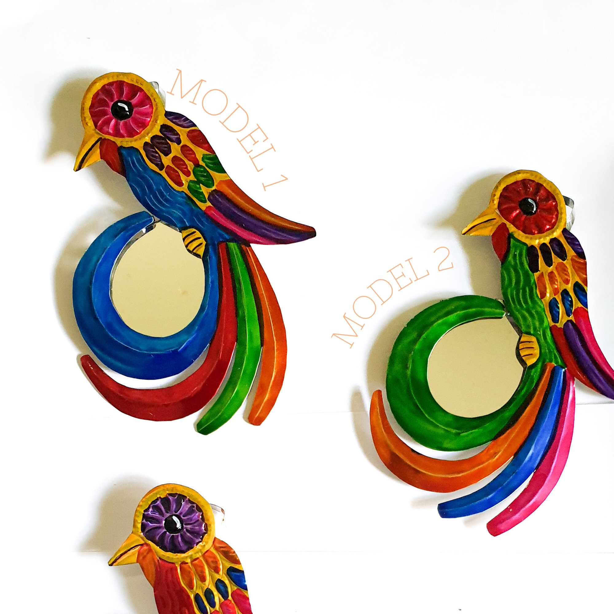 Colorful Metal Bird Wall Art. - Etsy