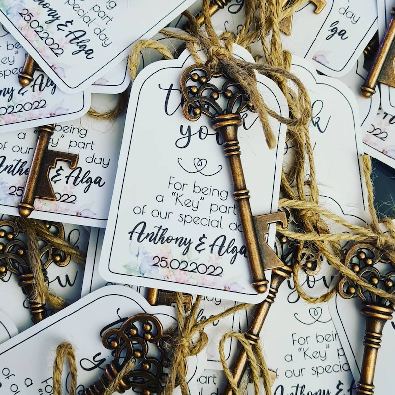 Wedding Favor Keys - Etsy