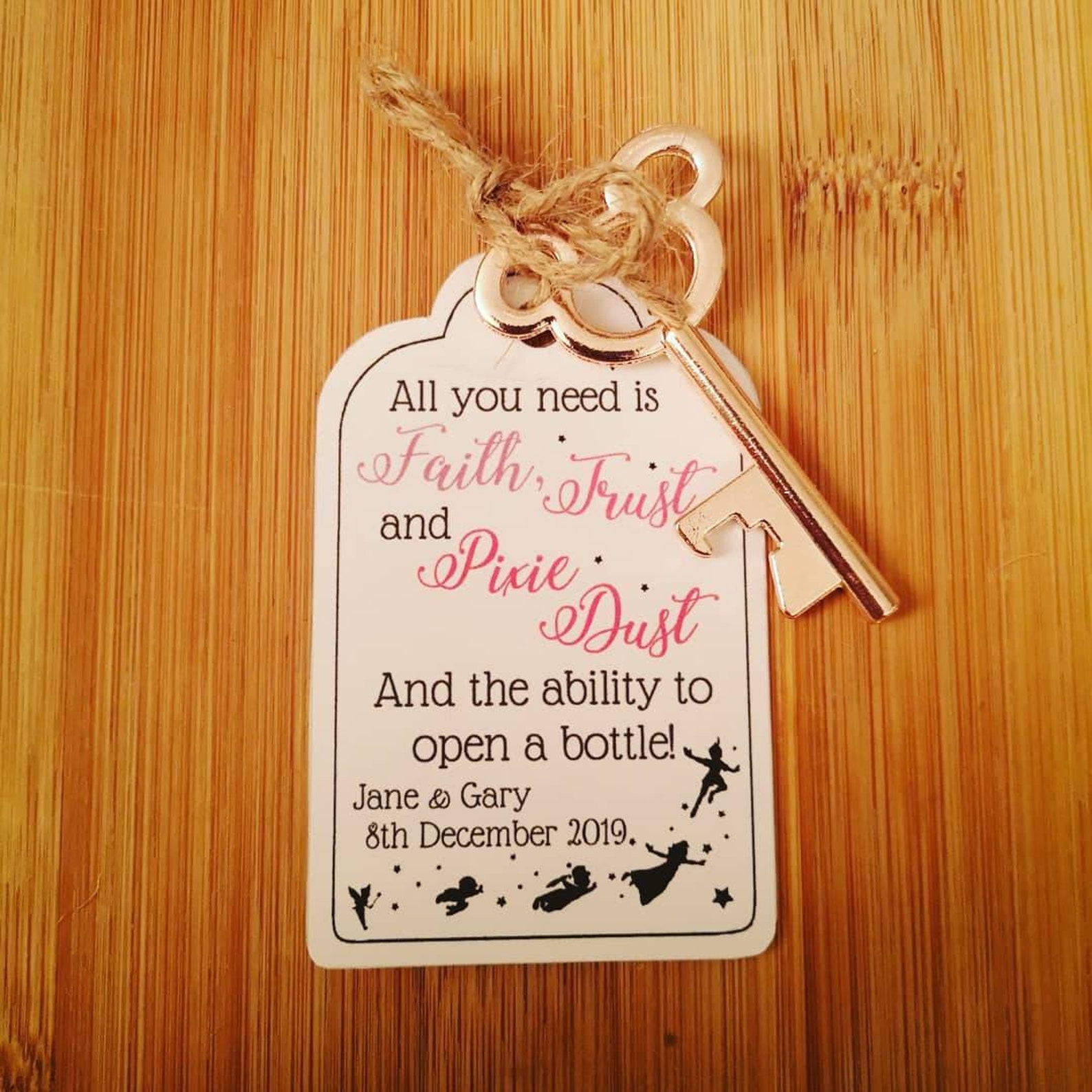 Disney Theme Bottle Opener Keys Including Personalised Tags - Etsy