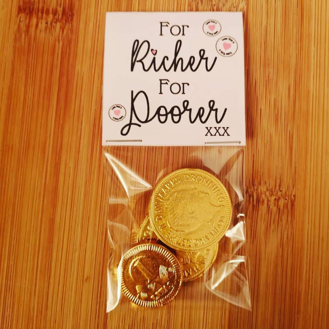 For Richer for Poorer Favours Pack of 10 - Etsy UK