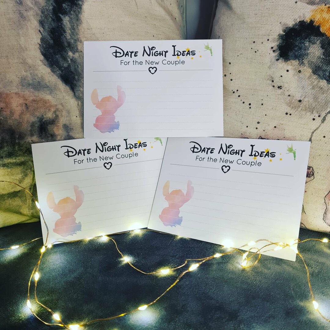 Disney Theme Date Night Cards Wedding Idea - Etsy