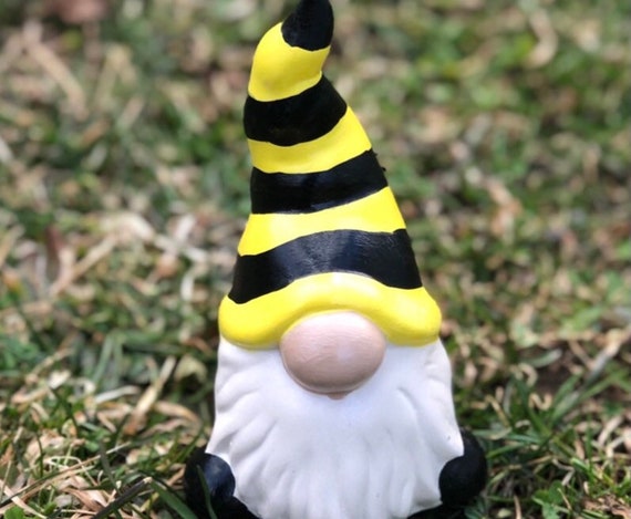 ON SALE Rolly Polly Bumblebee Garden Gnome Ceramic Pottery | Etsy