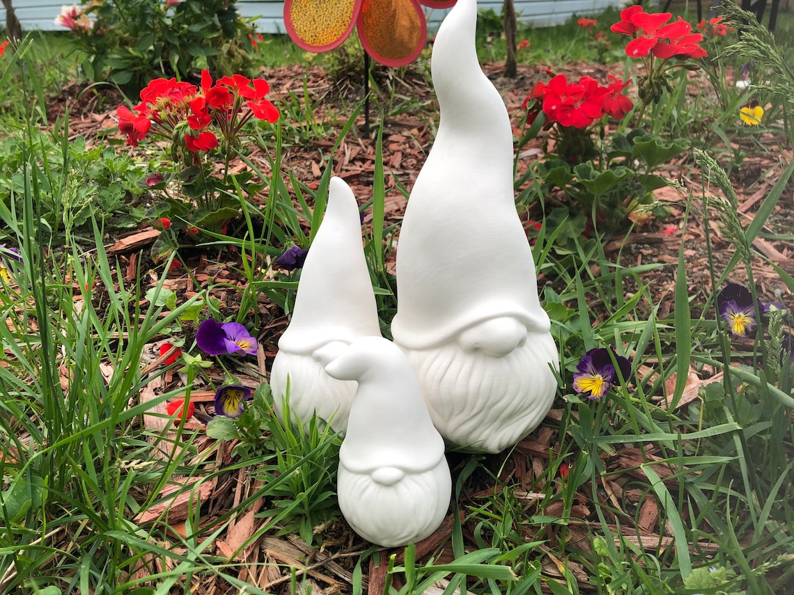 5.75 Medium Contemporary Garden Gnome Custom painted or diy | Etsy