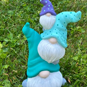 9” Stack of Gnomes Custom Painted or Diy , Craft Kit, Perfect Gift - Etsy