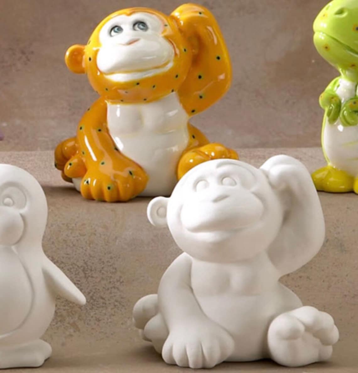 Monkey Custom Painted or Diy Craft Kit Perfect Gift Diy - Etsy