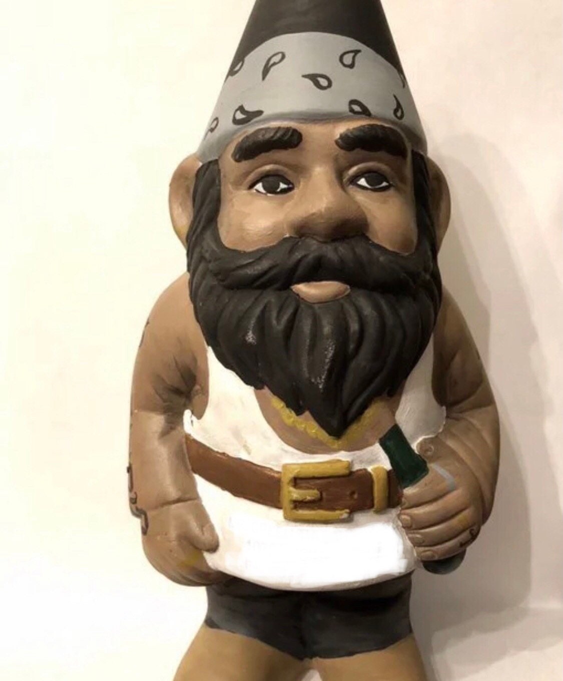 8 On the block Garden Gnome custom painted or diy Custom | Etsy