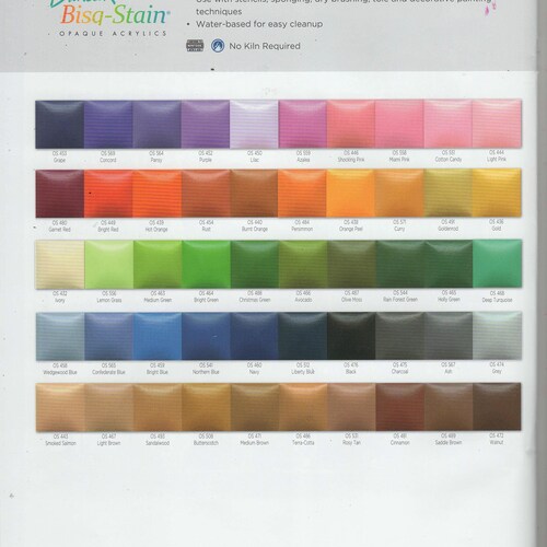 Duncan Bisq-stain Acrylic Craft Paint Stain Water Based for - Etsy