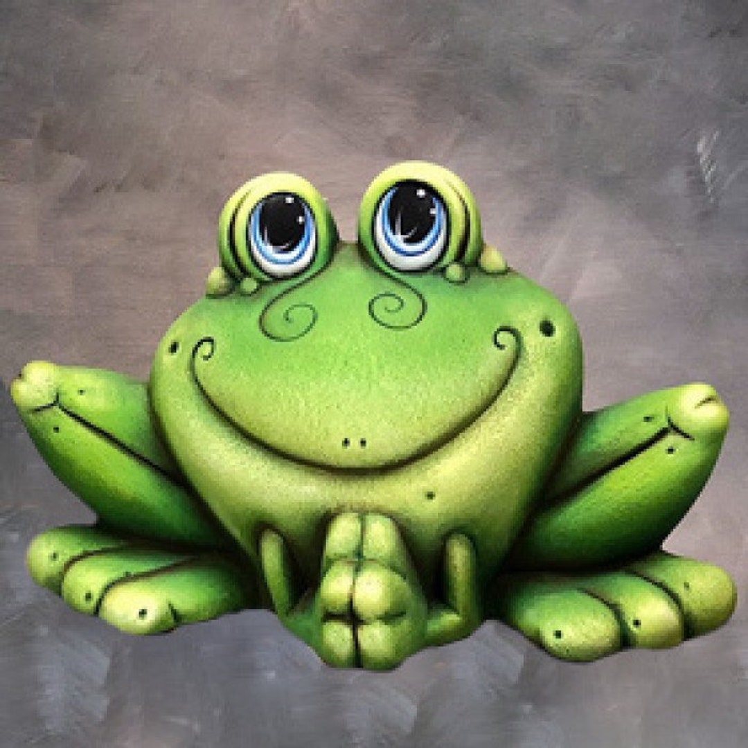 DIY 4111 11” Clay Magic Polly Wog Frog, Unpainted, Perfect Gift ...
