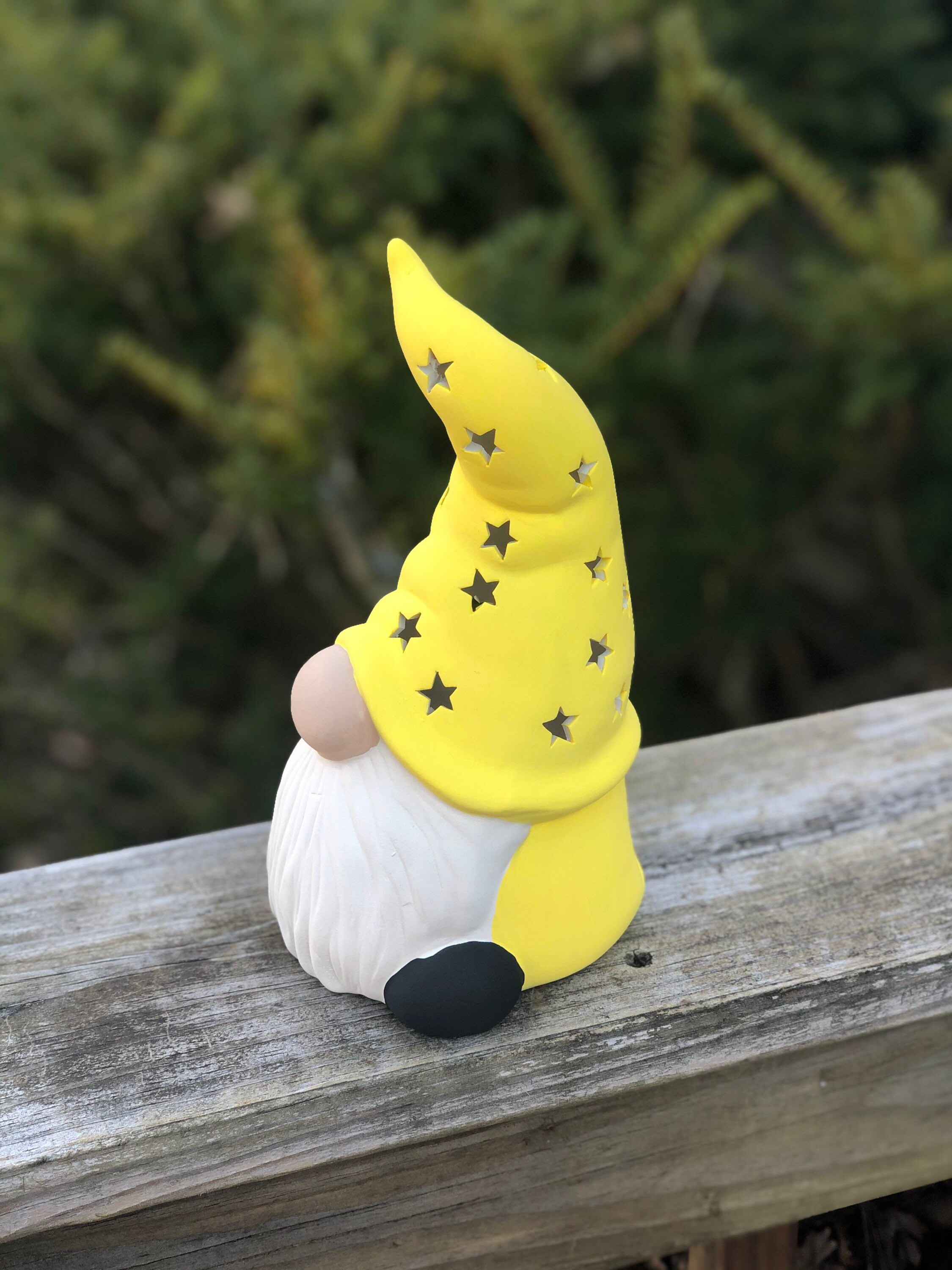 8 or 10 Yellow Gnome lantern Custom painted or diy craft | Etsy