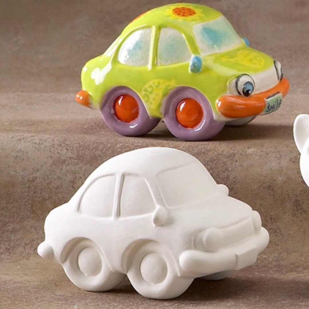 Car Ceramic Pottery Bisque, Ready to Paint, Craft Kit, Perfect Gift ...