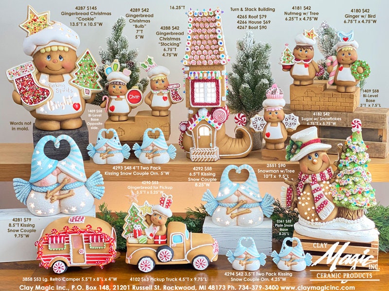 Clay Magic Pottery Ceramic Pottery Bisque Ready to Paint - Etsy